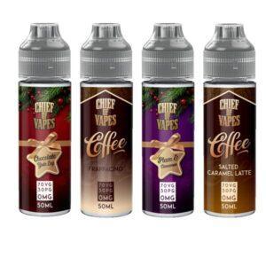 Chief of Vapes Coffee Range 50ml Shortfill 0mg (70VG/30PG) - VAPE.CO.UK