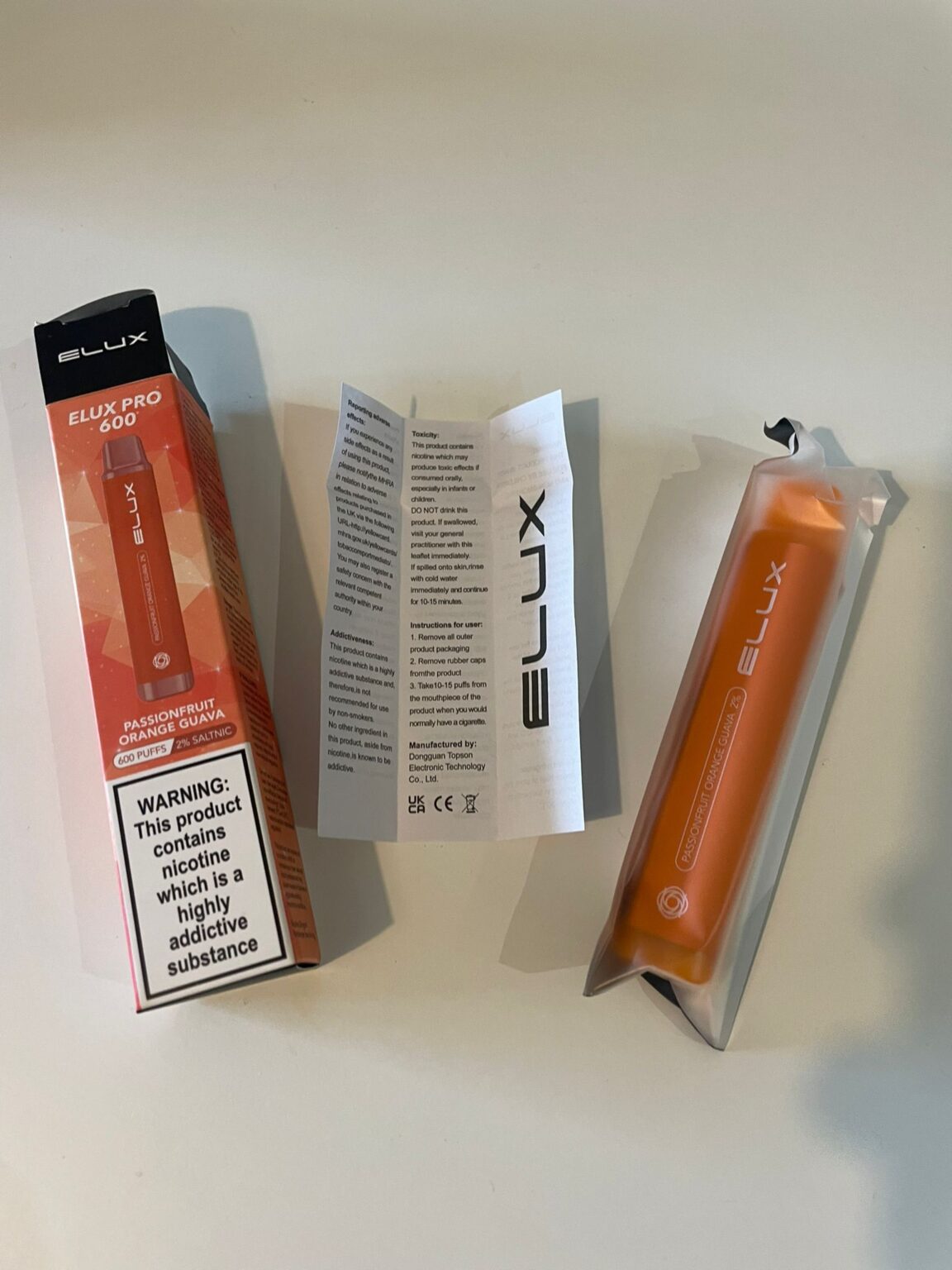 Elux Pro Disposable Vape Kit Review - VAPE.CO.UK