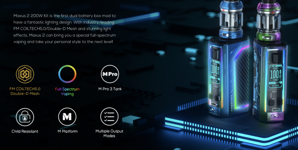 FreeMax Maxus 2 200W Kit - VAPE.CO.UK