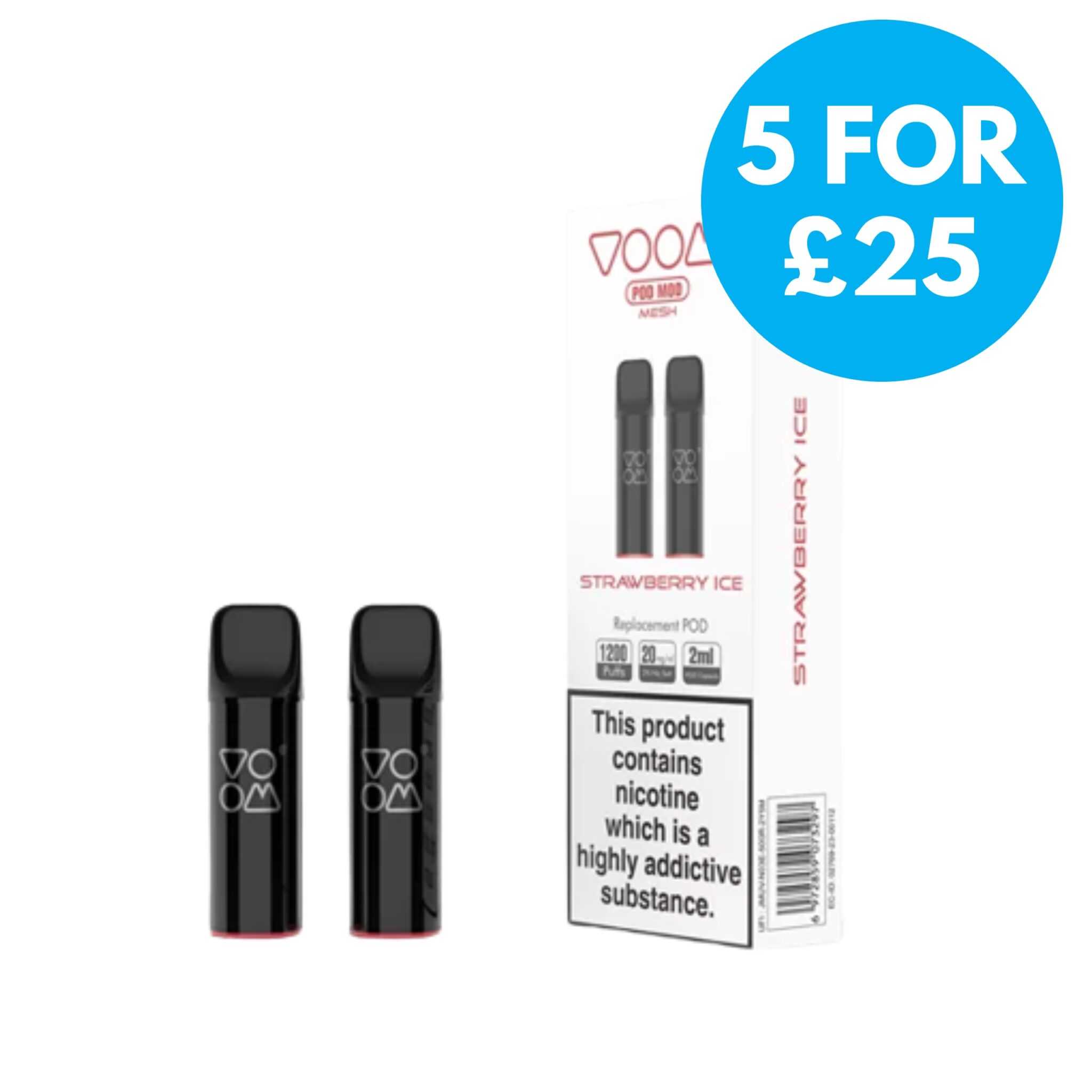 20mg Voom Pods 2PCS 1.2Ω 2ml - 5 for £25 & FREE DELIVERY - VAPE.CO.UK