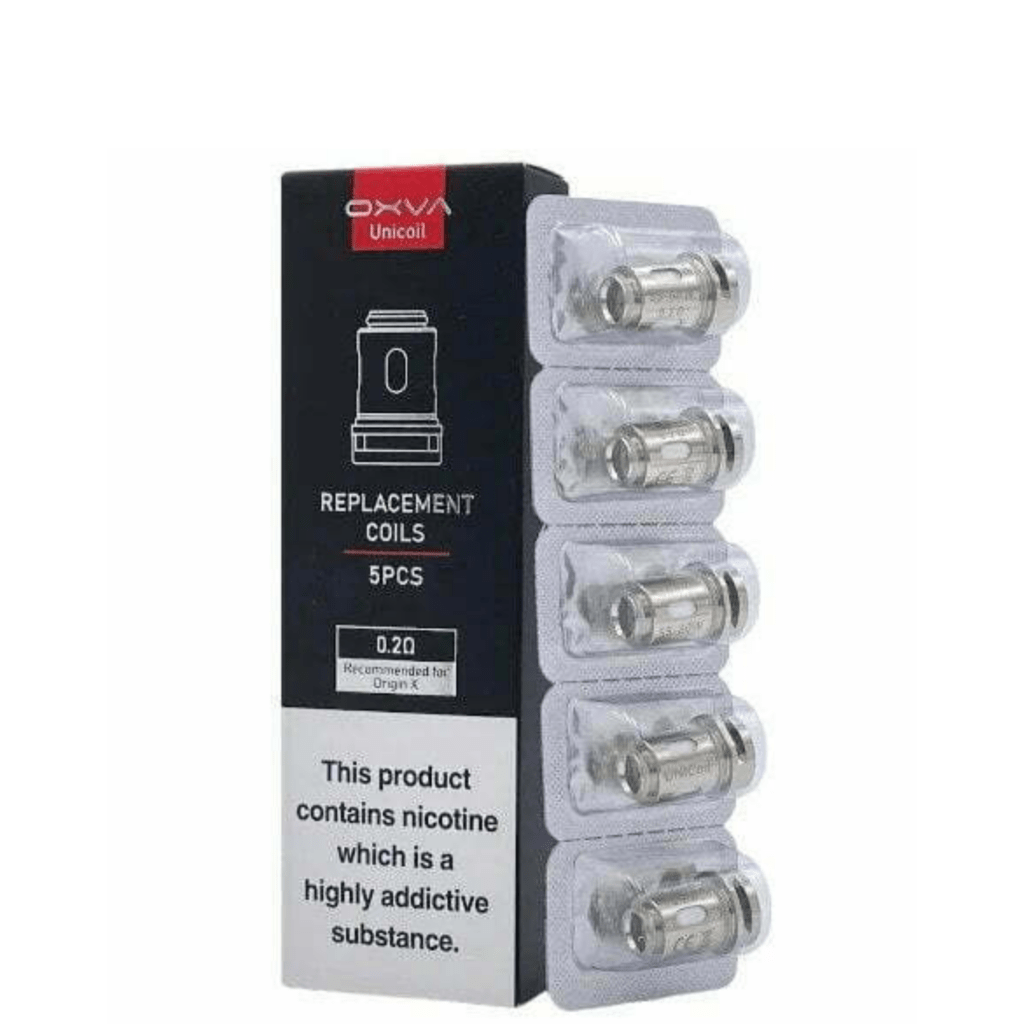 OXVA Unicoil replacement coils 0.2Ω/0.3Ω/0.5Ω/1.0Ω - VAPE.CO.UK