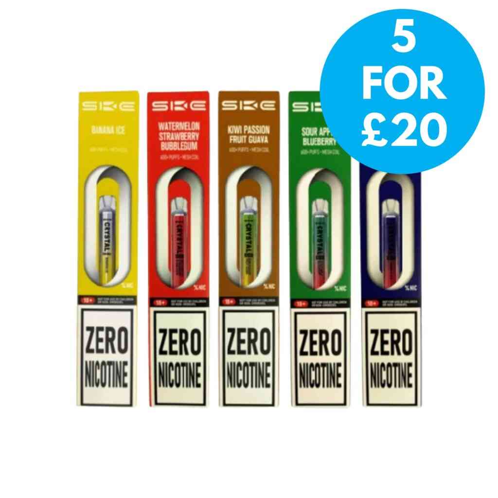 Best No Nicotine / Nicotine free Vapes - VAPE.CO.UK