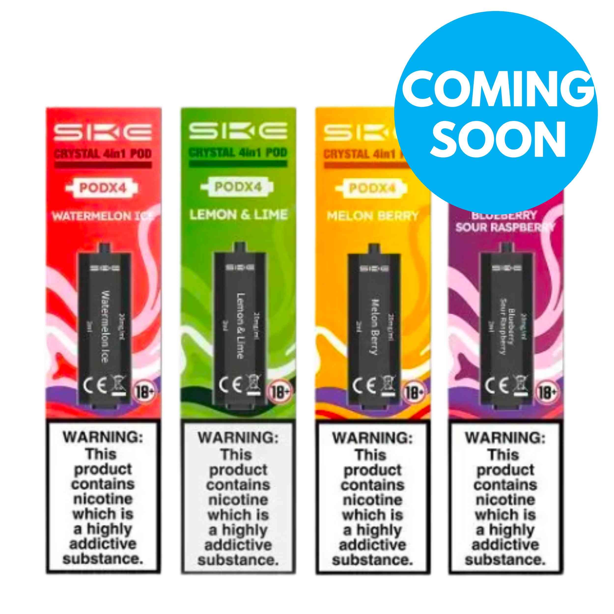 SKE Crystal 4in1 Pre-filled Vape Pods - VAPE.CO.UK