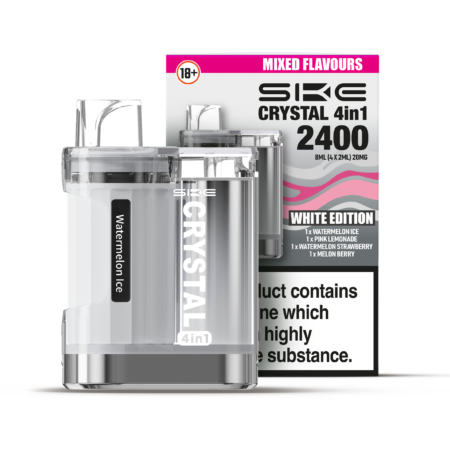 SKE Crystal 4in1 2400 Puffs Pod Kit Only £11.99! - VAPE.CO.UK