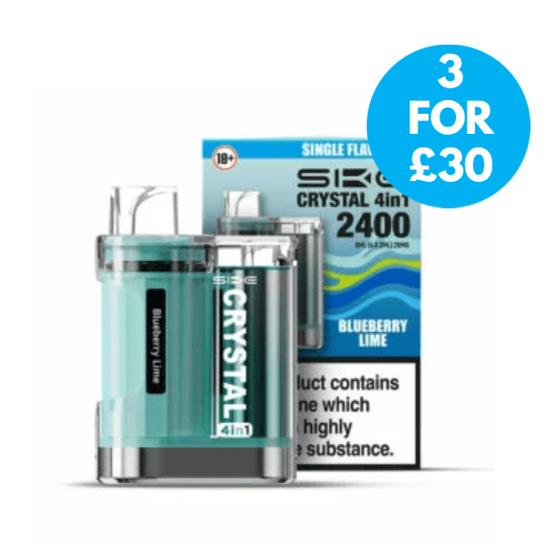 SKE Crystal 4in1 2400 Puffs Pod Kit Only £11.99! - VAPE.CO.UK