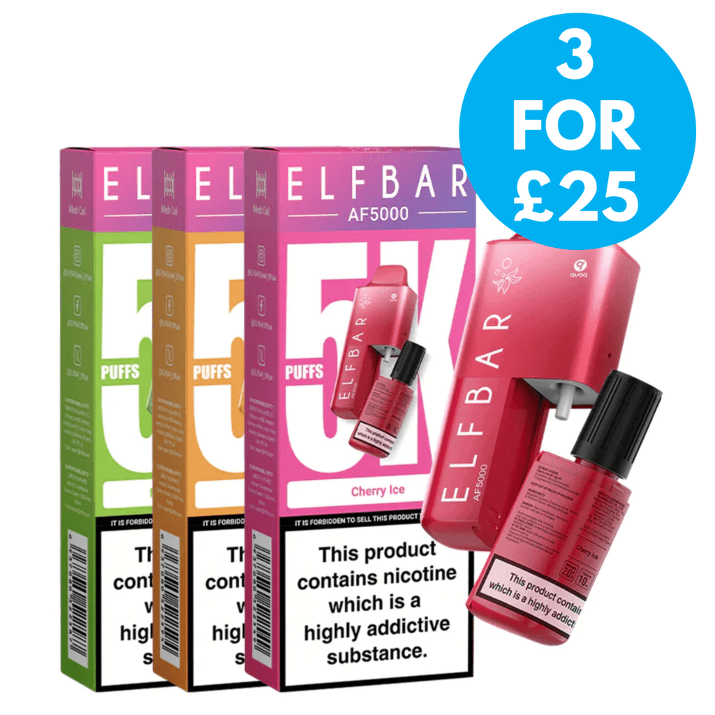 20mg (2%) Elf Bar (5K Puffs) AF5000 - 3 for £25 & FREE 24 Tracked ...