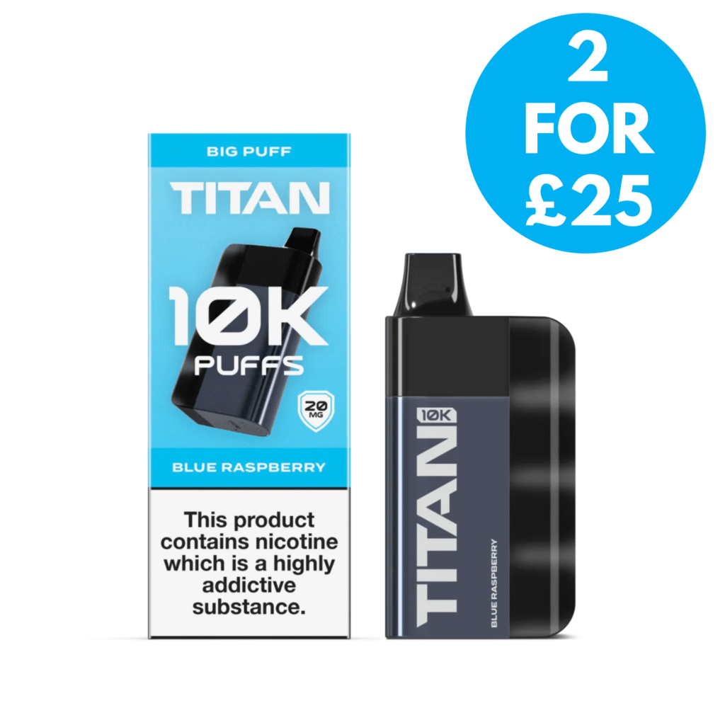 20mg (2%) Titan 10K Puffs Disposable Vape - 2 FOR £25 - VAPE.CO.UK