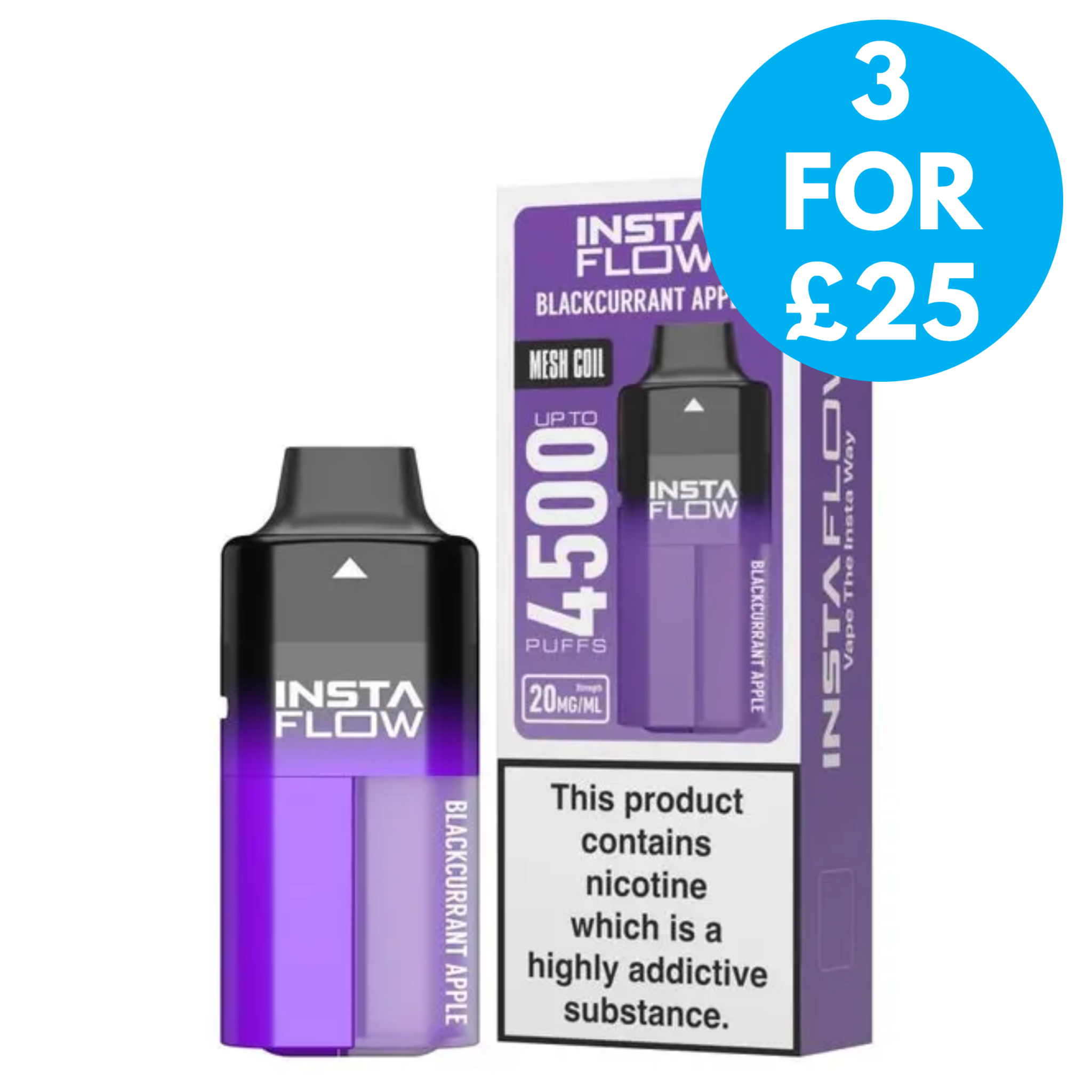 Instafill Instaflow 5000 (5K Puffs) Disposable Vape - 3 For £25 - VAPE ...