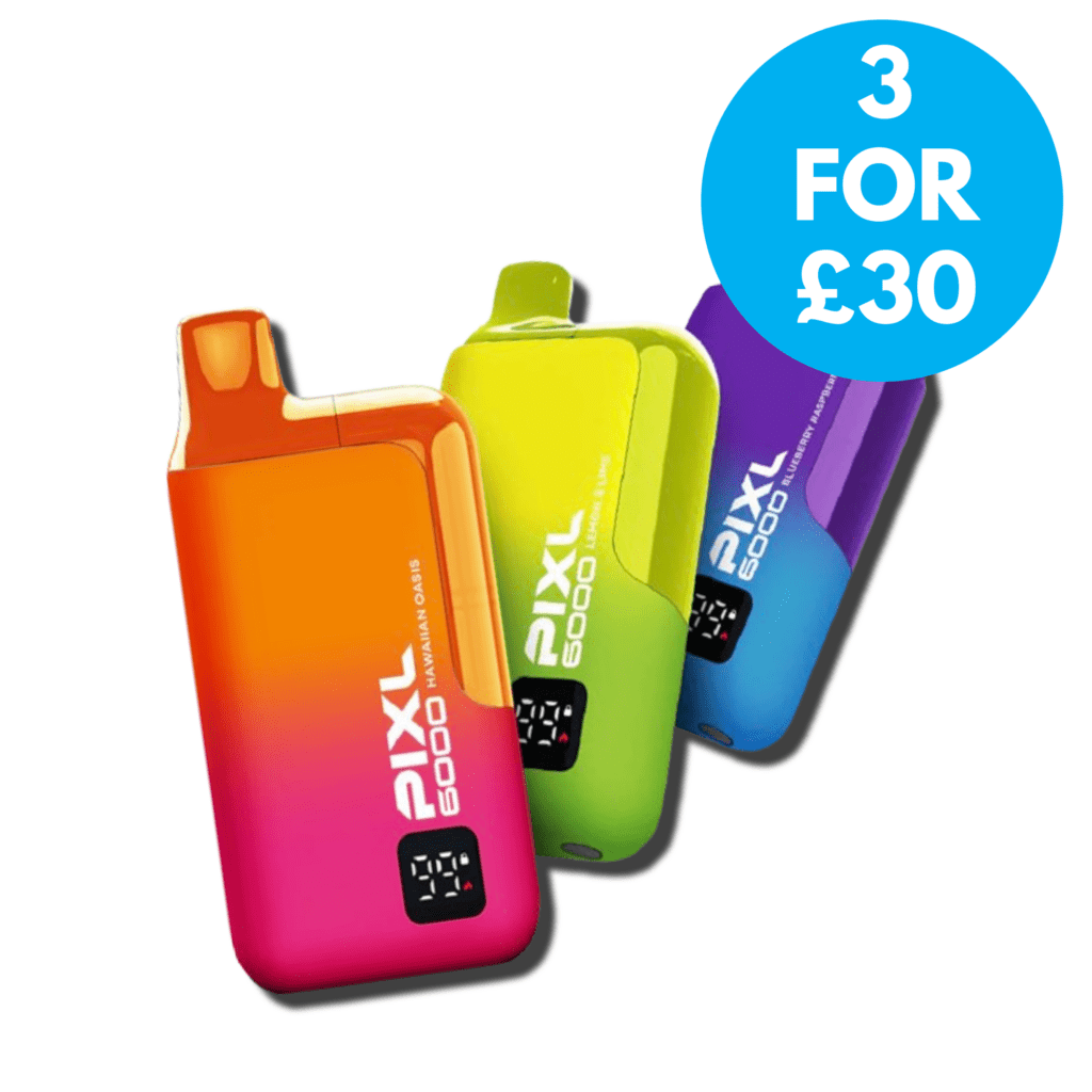 20mg (2%) PIXL 6000 (6K Puffs) Disposable Vape - 3 for £30 VAPE.CO.UK