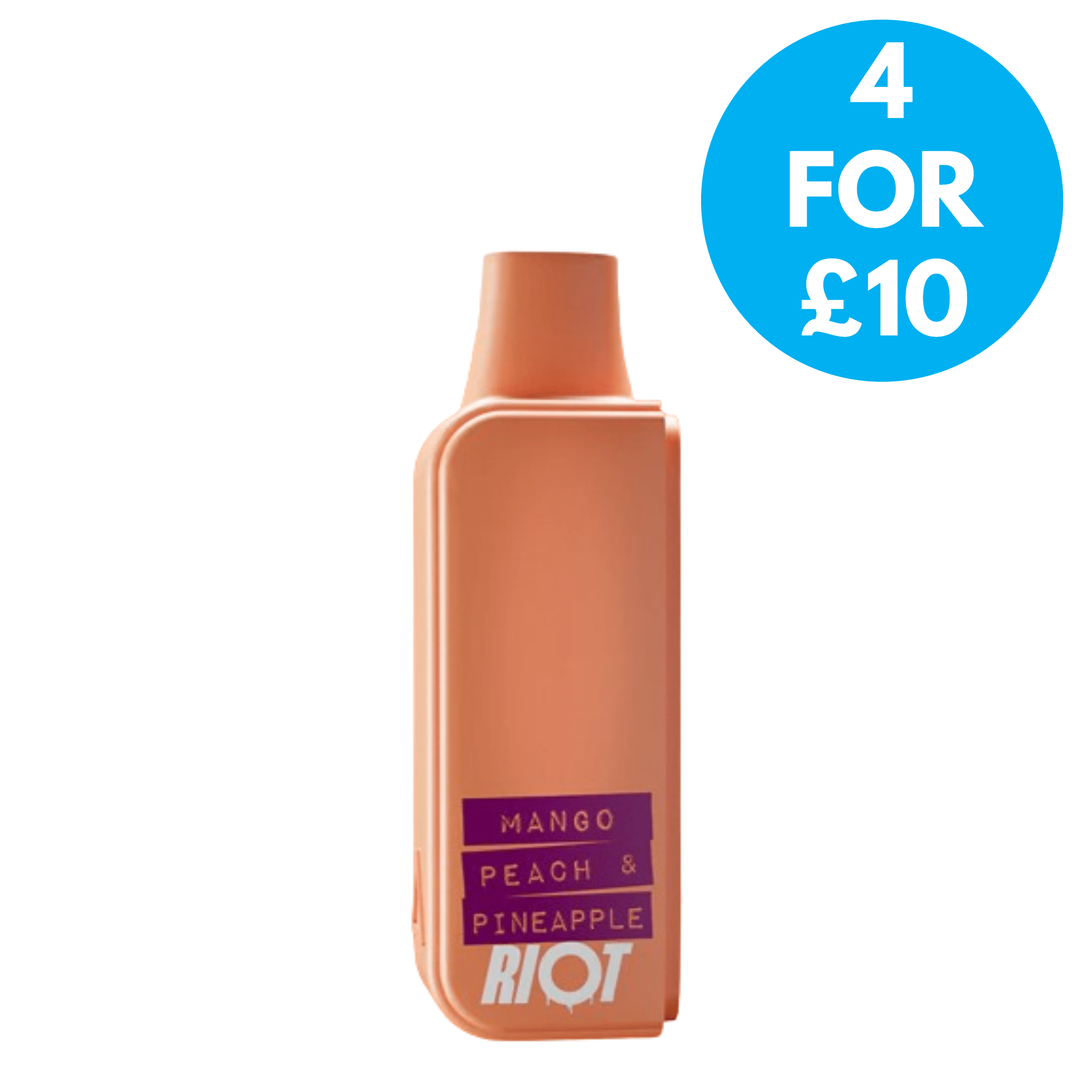 10mg Riot Connex Pod Capsules 600 puffs 4 for £10 - VAPE.CO.UK