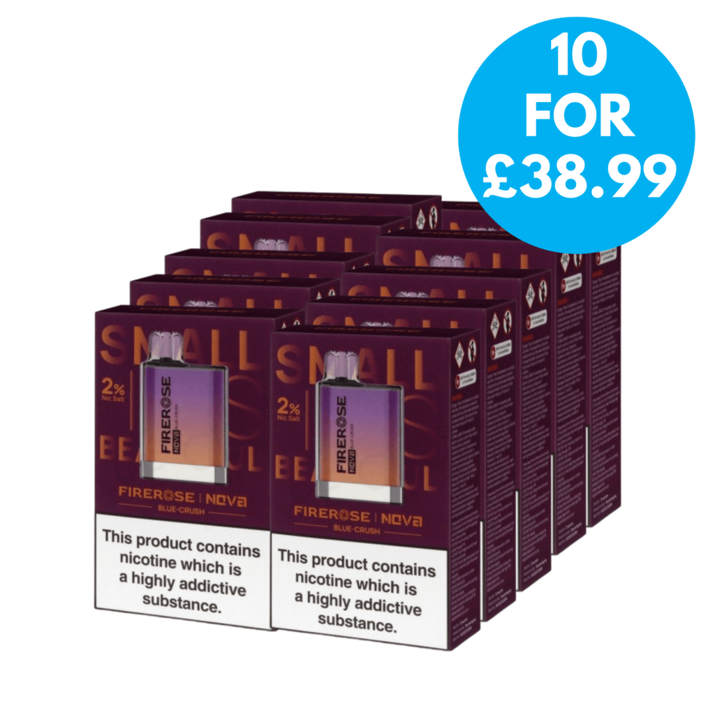 Elux Firerose Nova 600 Disposable Vape Box Of 10 Multipack - VAPE.CO.UK