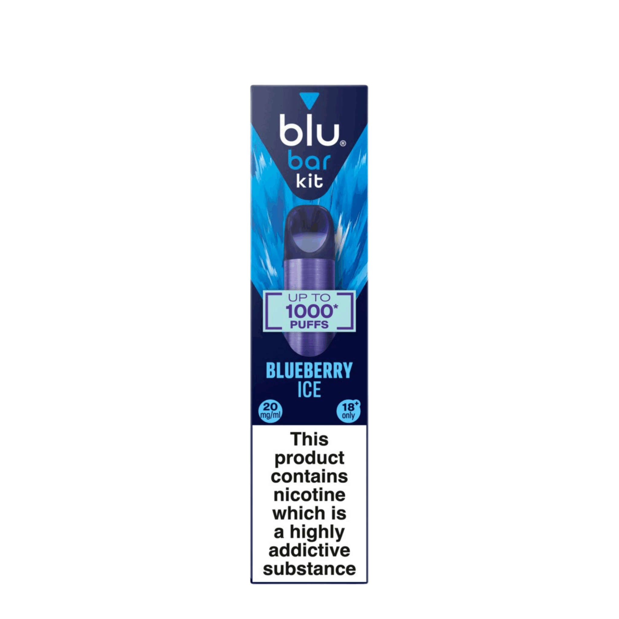 20mg Blu Bar 1000 Vape Kit - 5 For £25 - VAPE.CO.UK