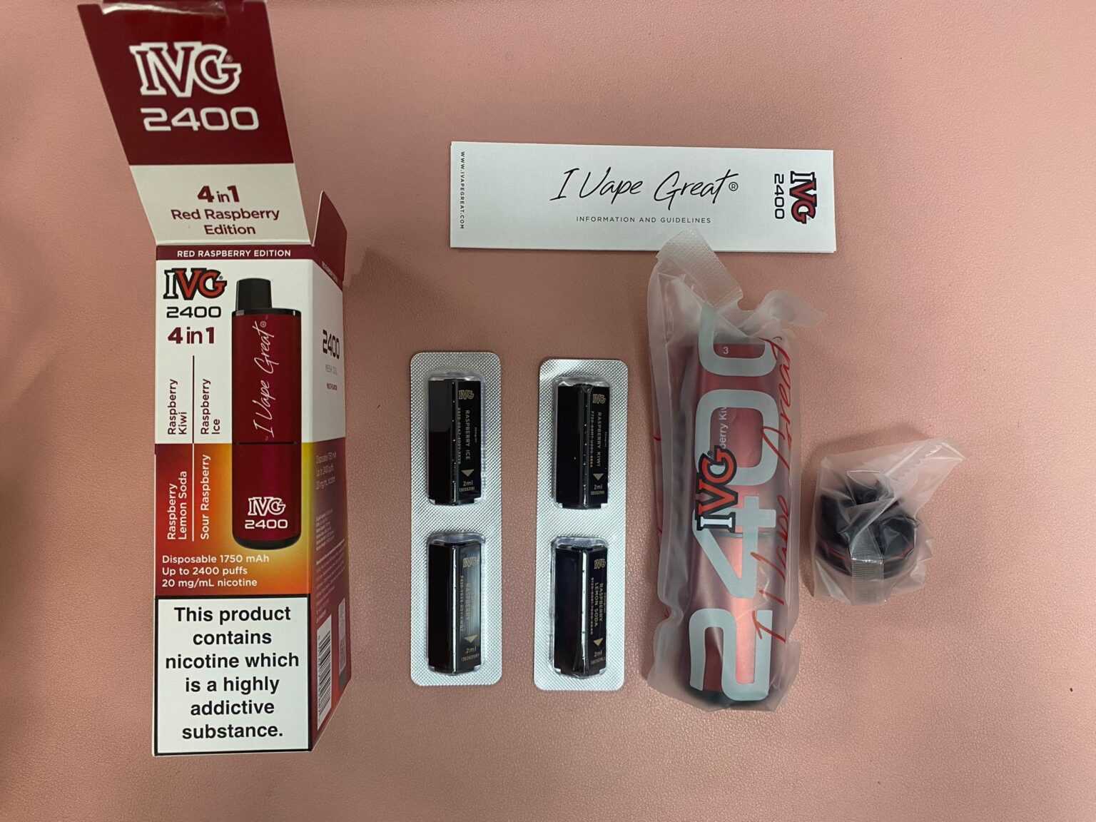 IVG 2400 Disposable Vape Kit Review - 58 Flavours! - VAPE.CO.UK