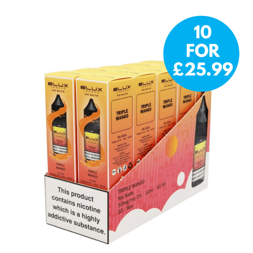 Box Of 10 - 10mg (1%) Elux Legend Nic Salts Multipack - 10 for £25.99 ...