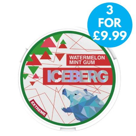 Iceberg Extreme Snus 50mg Nicotine Pouches - 3 For £9.99 - VAPE.CO.UK