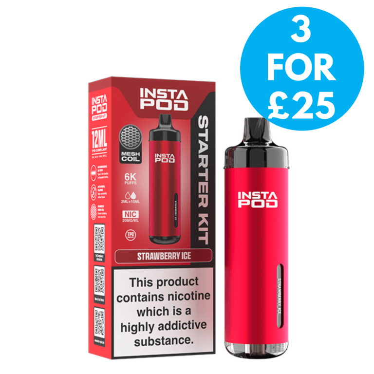 Instapod 6000 Prefilled Pod Vape Kit - 3 For £25 - VAPE.CO.UK