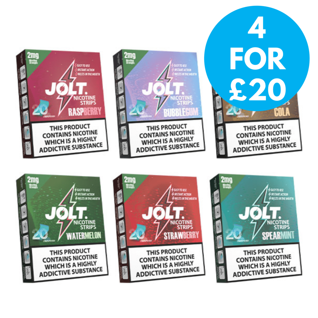 Jolt 2mg Nicotine Film Strips - 4 For £20 - VAPE.CO.UK