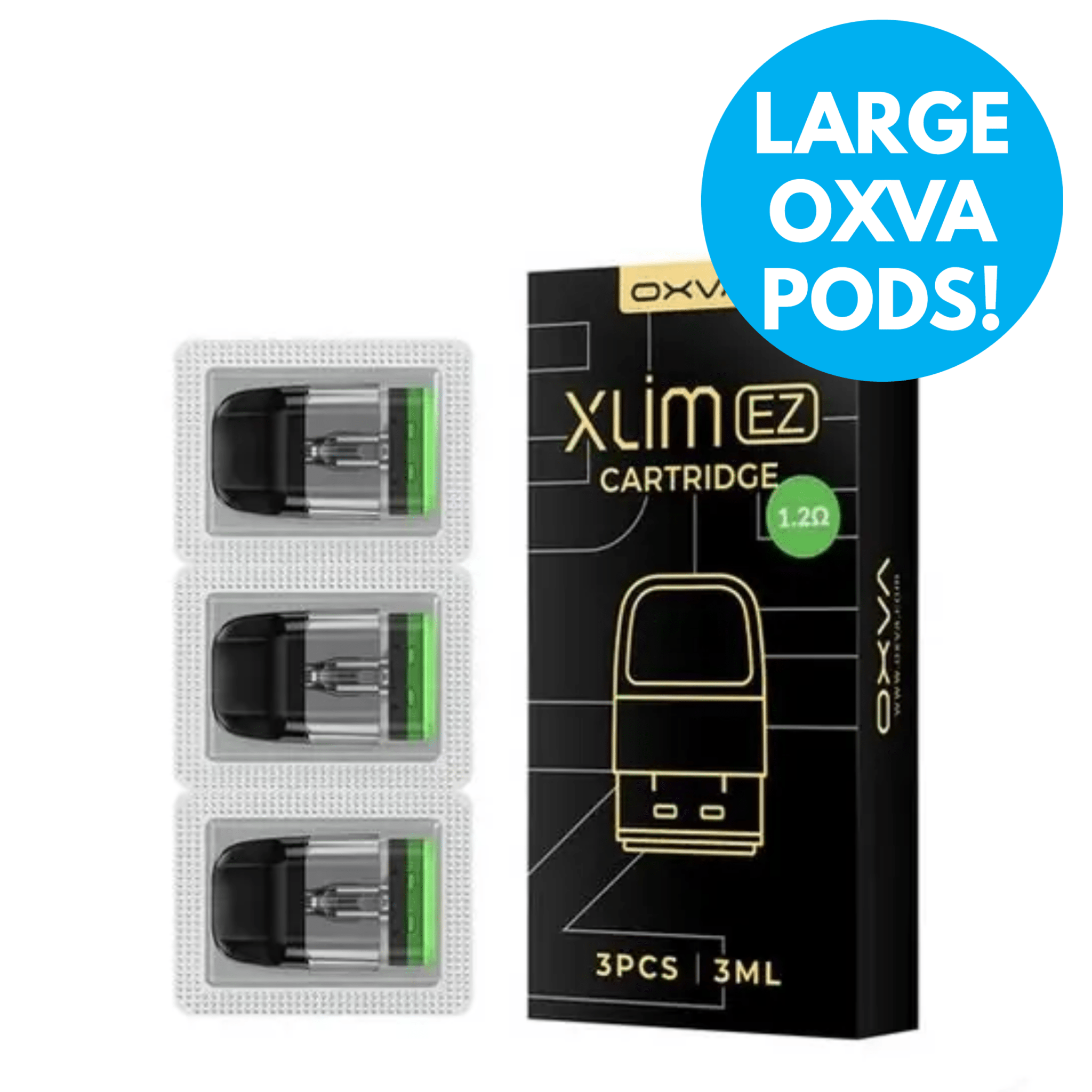 OXVA Xlim EZ Replacement Pods Large 3ml - VAPE.CO.UK