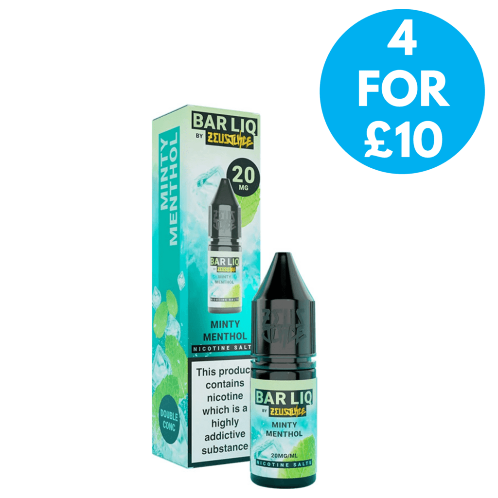 10mg Zeus Juice Bar Liq 10ml Nic Salt - 4 For £10 - VAPE.CO.UK
