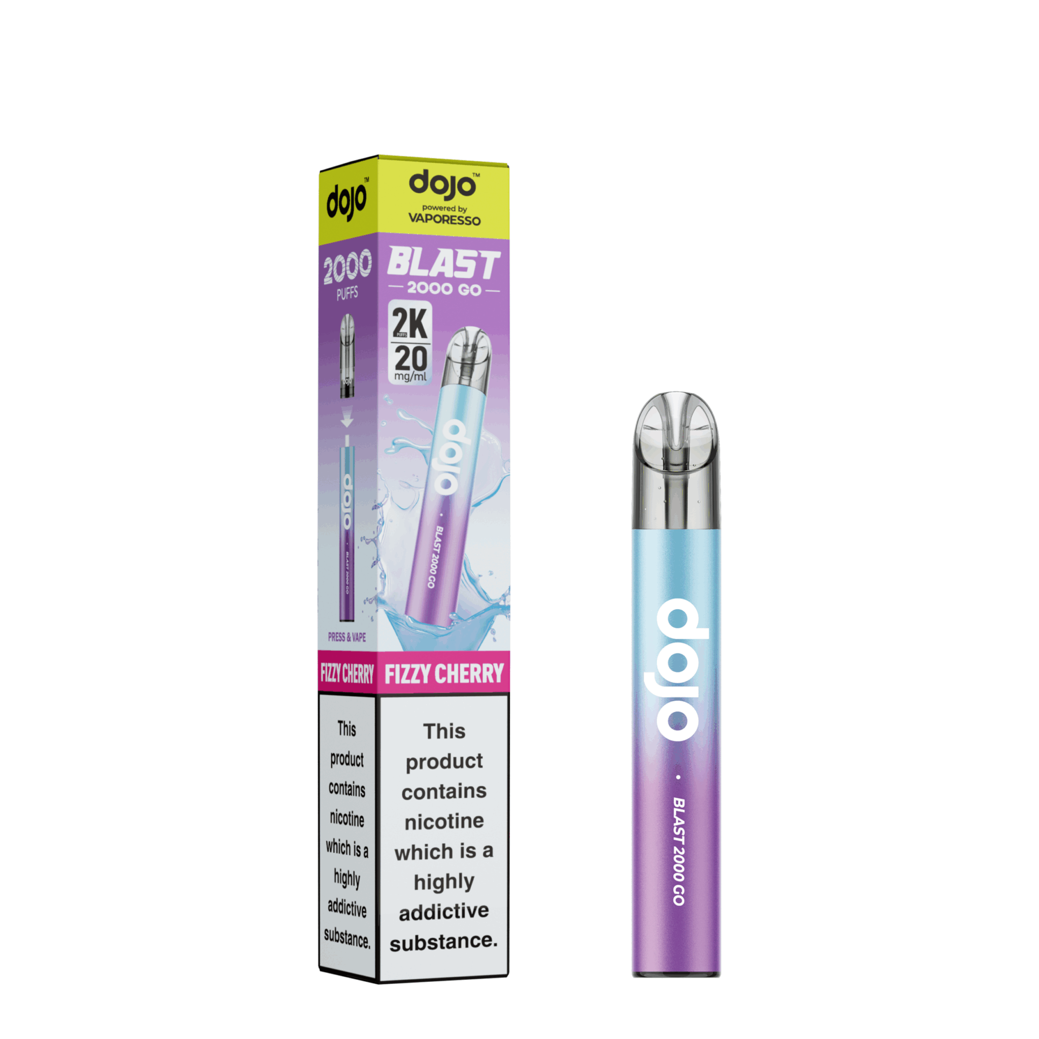 Vaporesso Dojo Blast 2000 Go Prefilled Pod Vape Kit - 4 For £20 - VAPE ...