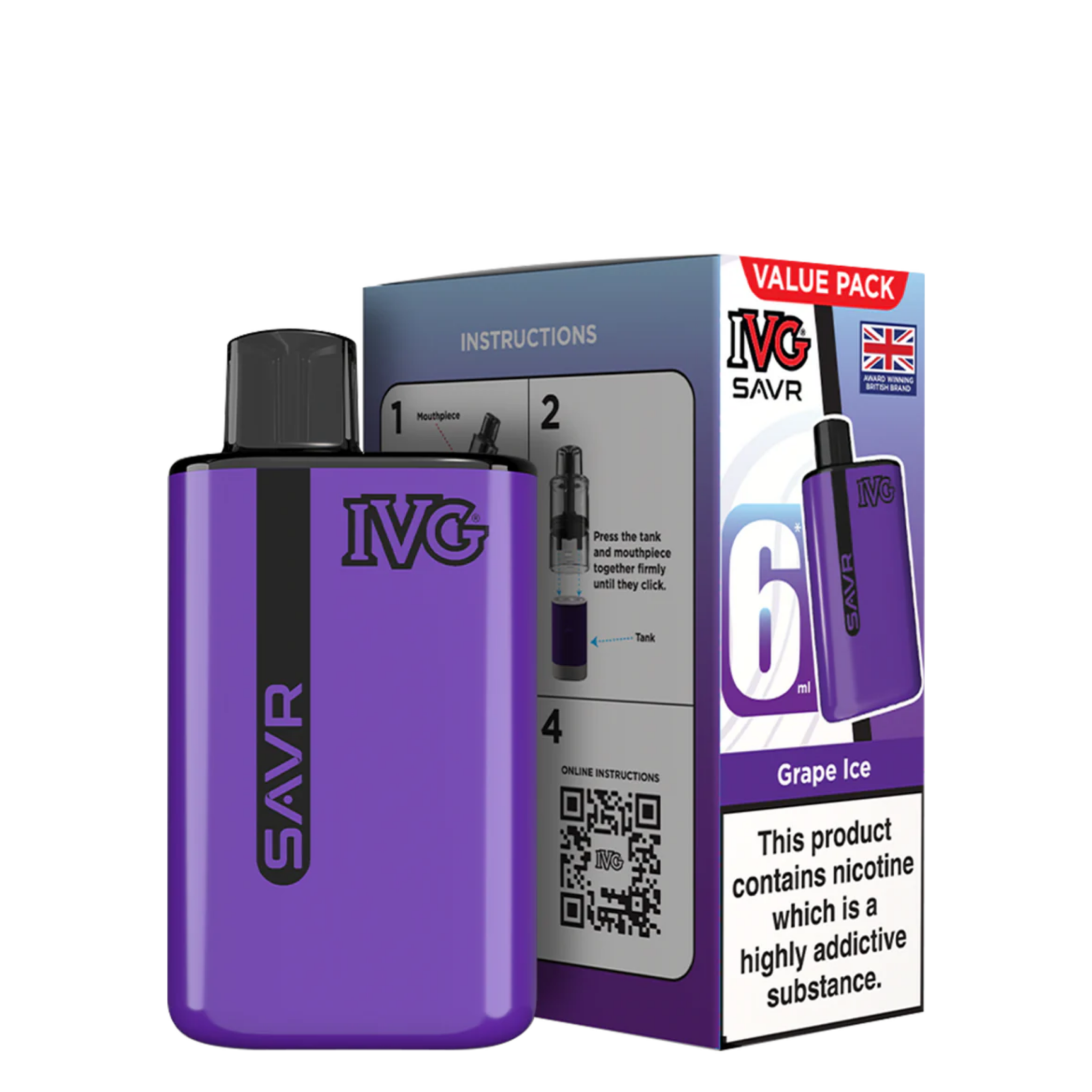 IVG Savr 3000 Puffs Prefilled Pod Vape Kit - VAPE.CO.UK