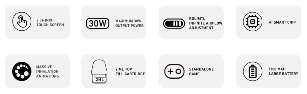 Pava Allo Horiz Ultra Refillable Pod Vape Kit - VAPE.CO.UK