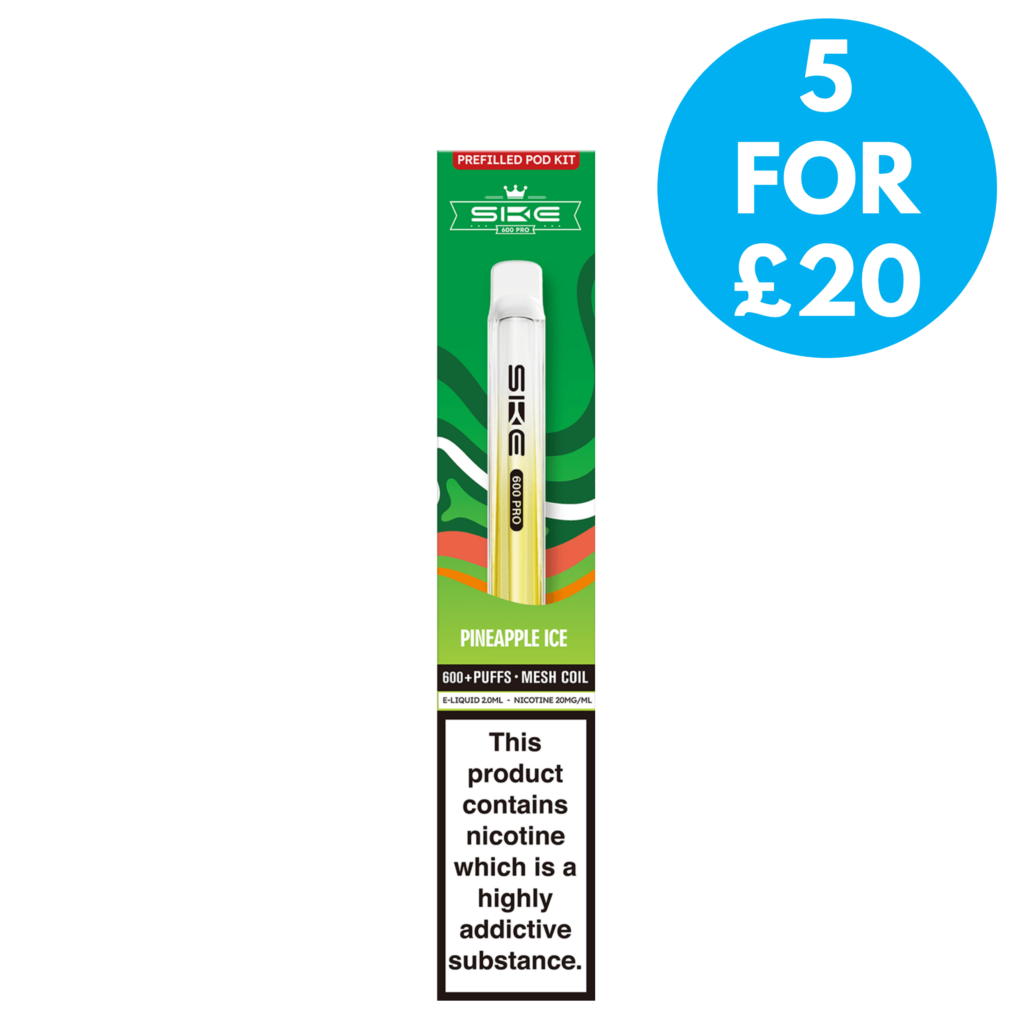 20mg (2%) SKE Crystal Bar 600 Pro Pod Vape Kit - 5 For £20 - VAPE.CO.UK
