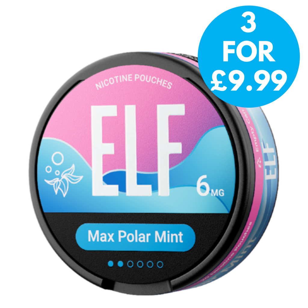 Elf Snus By Elf Bar 6mg Nicotine Pouches - 3 For £9.99 - VAPE.CO.UK