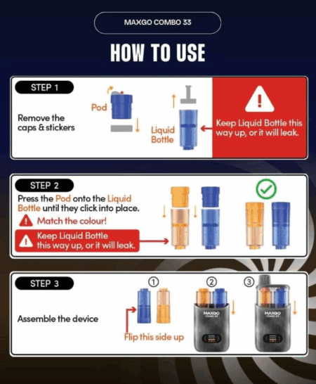 18mg RELX MaxGo Combo 33K Prefilled Pod Vape Kit - 3 For £30 - VAPE.CO.UK