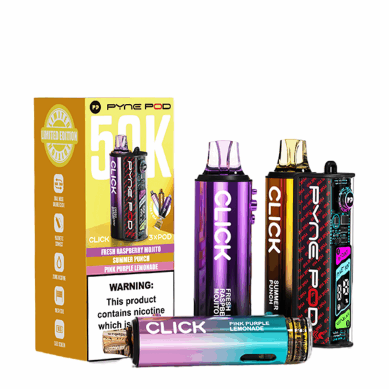 Pyne Click 50k Prefilled Pod Vape Kit - 2 For £25 - VAPE.CO.UK