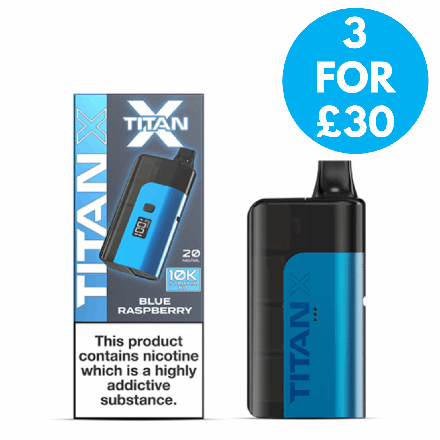 Titan X Prefilled Vape Kit - 3 For £30 - VAPE.CO.UK