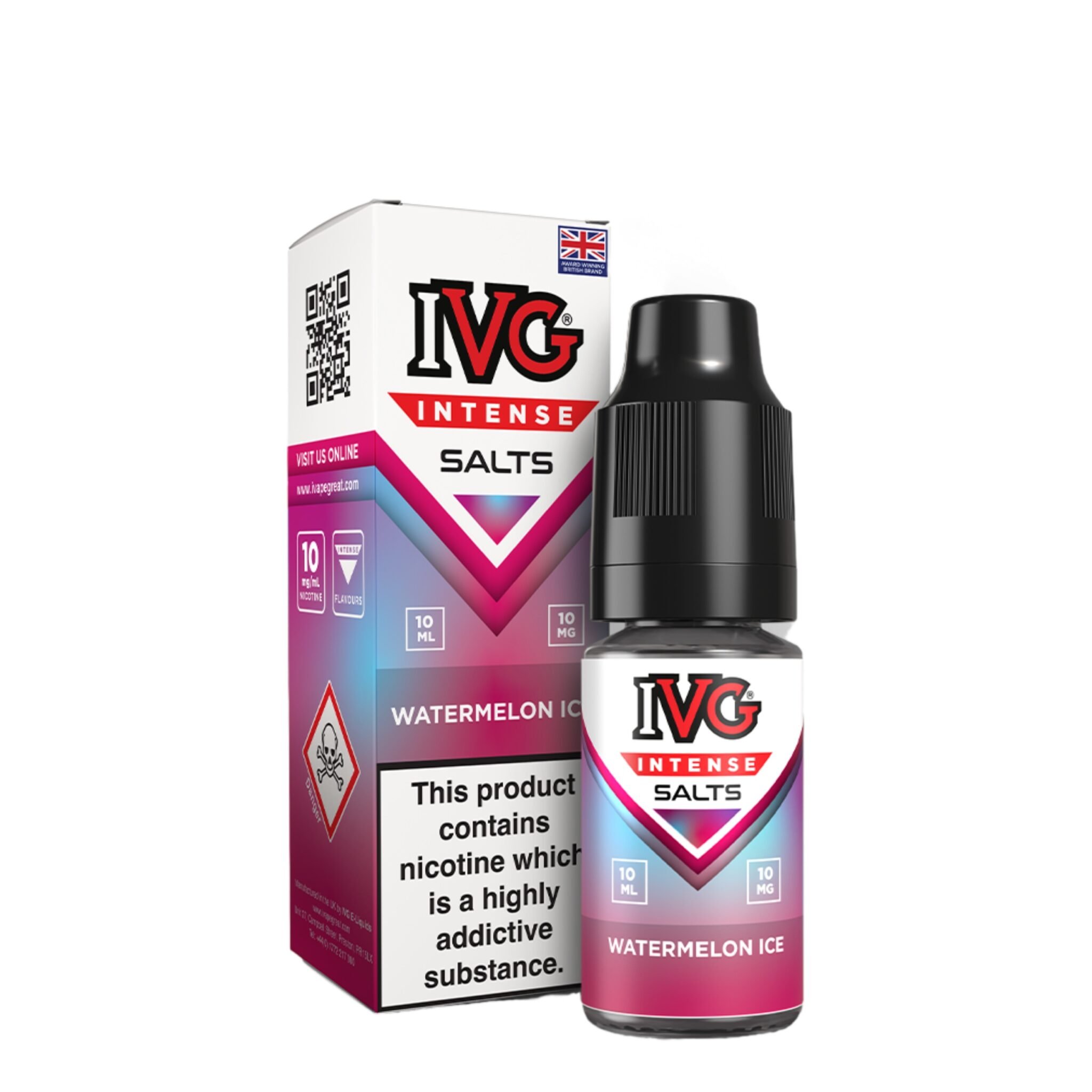 Box of 10 - 10mg (1%) IVG Intense Nic Salts 10ml E-Liquid - Only £18.99 ...