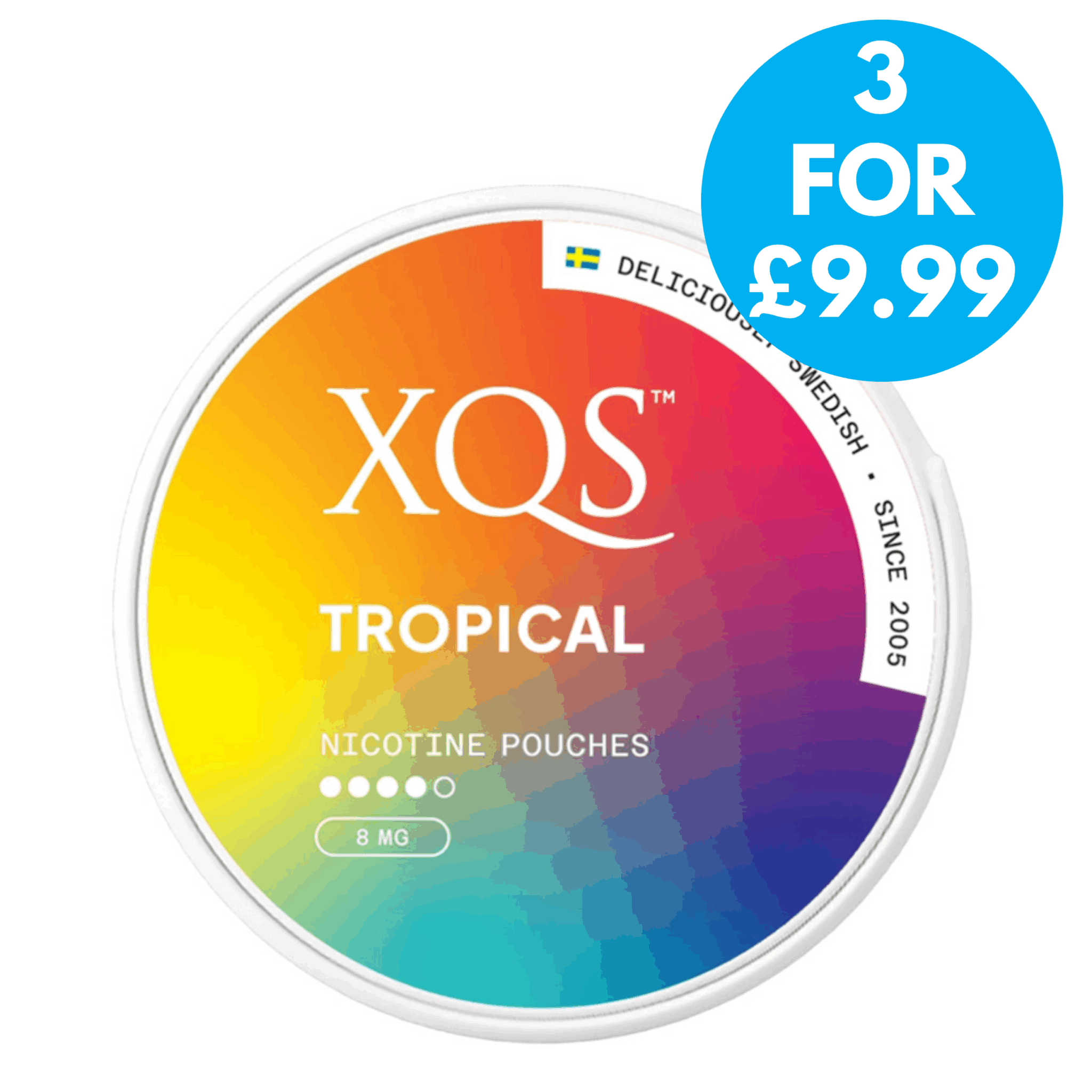 XQS Snus 8mg Nicotine Pouches - 3 For £9.99 - VAPE.CO.UK