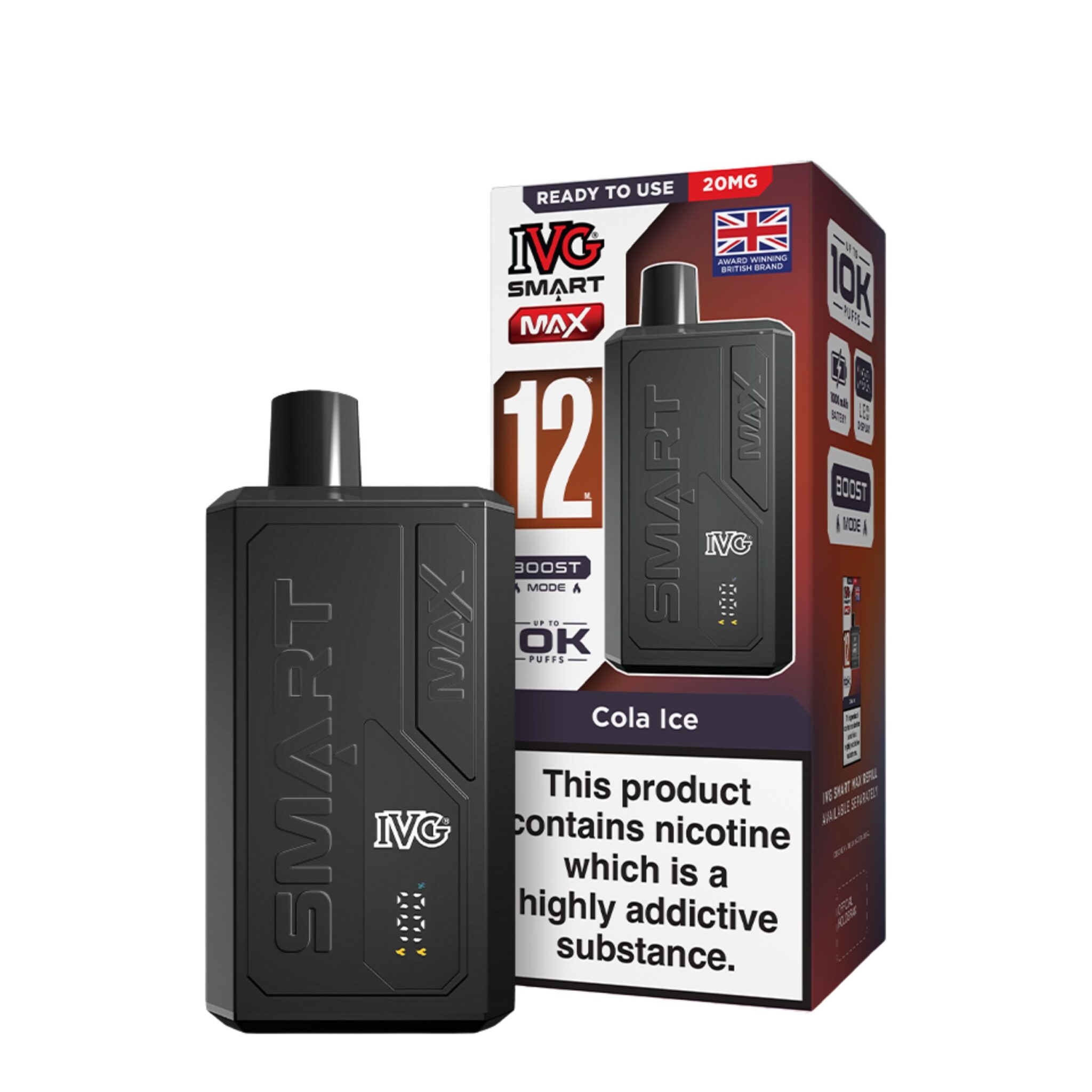 20mg (2%) IVG Smart Max Prefilled Pod Vape Kit - 3 For £25 - VAPE.CO.UK