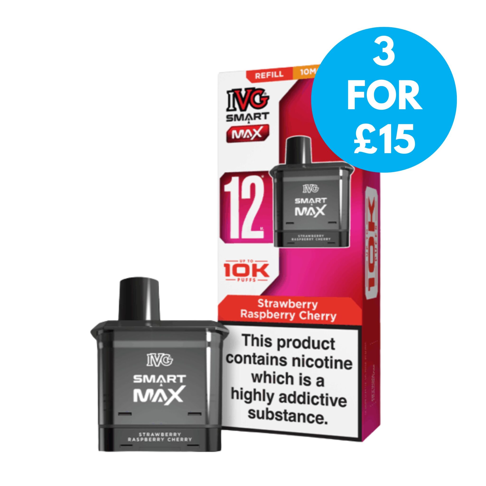 10mg (1%) IVG Smart Max Refill Pack - 3 For £15 - VAPE.CO.UK