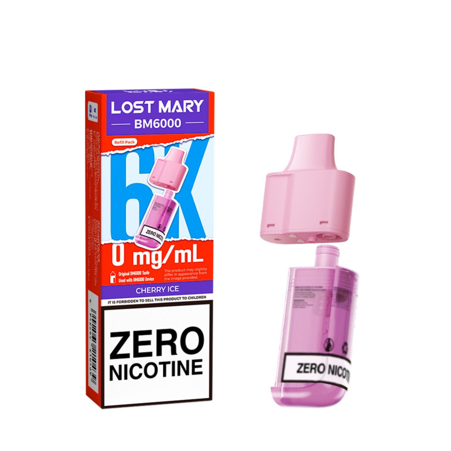 Lost Mary BM6000 Refill Pack - Nicotine Free - 3 For £18 - VAPE.CO.UK
